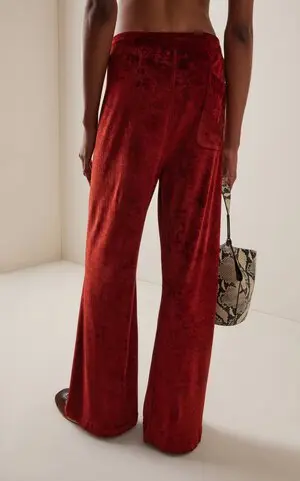 SANDERLAK Velvet Flared Pants
