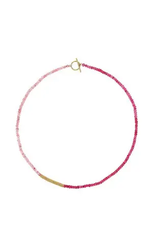 Sheryl Lowe 14k Tourmaline Faceted Necklace - Gold
