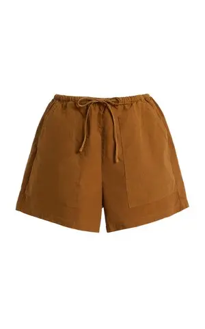 LESET Kyoto Cotton Pocket Shorts - Orange