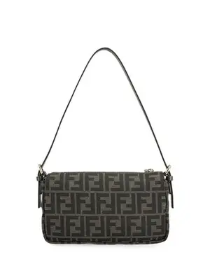 Fendi Ff Zucca Jacquard Small Zip Top Bag