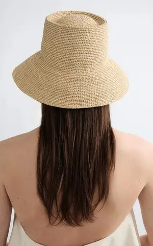 Janessa Leoné Felix Raffia Bucket Hat