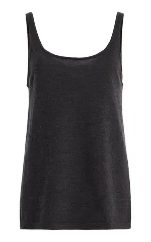 DL1961 Scoop Neck Merino Wool Knit Tank - Grey