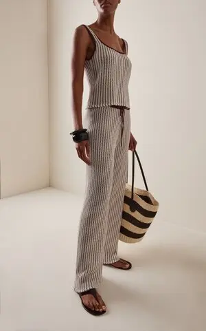 Onia Crochet Knit Drawstring Pant