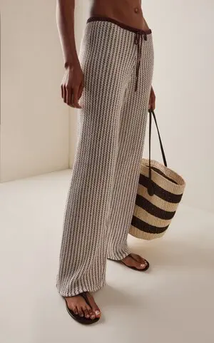 Onia Crochet Knit Drawstring Pant