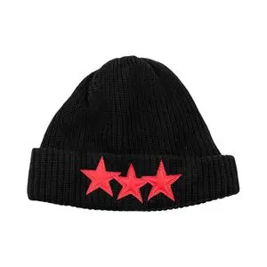 Chrome Hearts Sludge Beanie With Embroidered Stars - Black