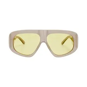 Linda Farrow X The Attico Sunglasses 'milano Glitteryellow - Silver