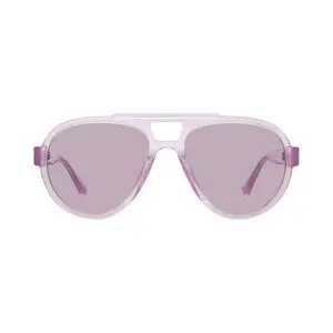 Linda Farrow X The Attico Jurgen Sunglasses /silver - Pink