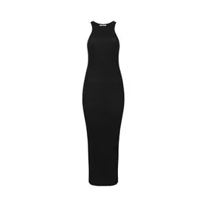 ENTIRE STUDIOS Midi Muscle Tank Top Dress - Black