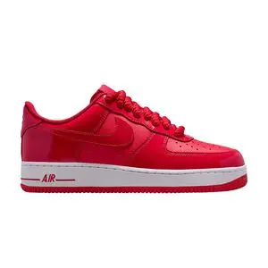 Nike Air Force 1 '07 Lv8 'university White Metallic Silver - Red