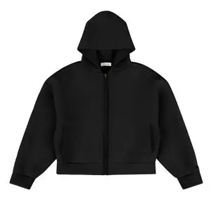 ENTIRE STUDIOS Scuba Zip Hoodie - Black