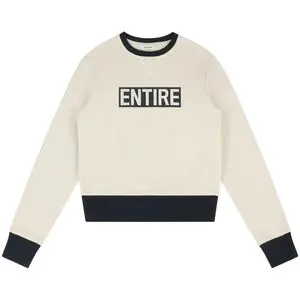 ENTIRE STUDIOS Contro Crew Neck Sweatshirt 'nautical - Tan