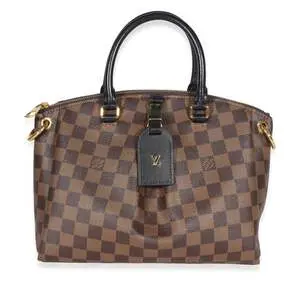 LOUIS VUITTON Damier Ebene Canvas Odeon Tote Pm - Brown