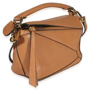 Loewe Grained Calfskin Puzzle Bag - Brown
