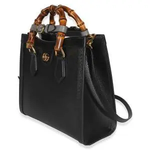 Gucci Textured Dollar Calfskin Web Diana Tote