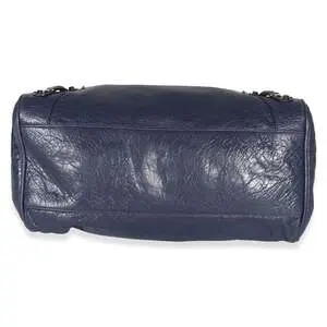 Balenciaga Bleu Obscur Agneau Velo Bag - Blue