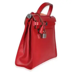 Hermès Herbag Zip 31 Pm Shoulder Bag - Red