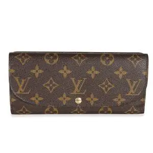 LOUIS VUITTON Monogram Canvas Emilie Portefeuille Wallet - Brown