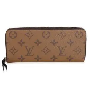 LOUIS VUITTON Reverse Monogram Canvas Zippy Wallet - Brown