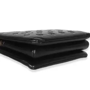LOUIS VUITTON Monogram Embossed Lambskin Coussin Pm Shoulder Bag - Black