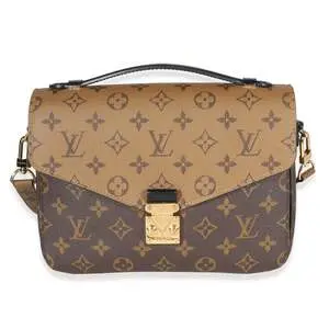 LOUIS VUITTON Reverse Monogram Canvas Pochette Metis - Brown