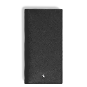 Montblanc Long Wallet 6cc In Sartorial - Black