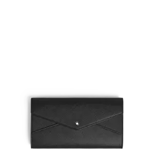 Montblanc Envelope Thin Continental Wallet - Black
