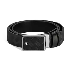 Montblanc Marquetry Plate Mm Reversible Belt In Extreme Leather