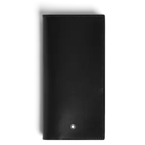 Montblanc Long Wallet 6cc In Meisterstück - Black
