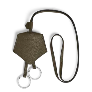Montblanc Key Holder In Grain - Khaki