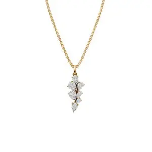 AYA FINE JEWELRY Marigold Pear Cut Diamond Pendant In Gold - Yellow