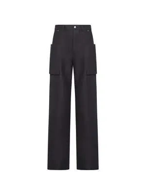 Rick Owens Button-front Utility Pants With Pockets