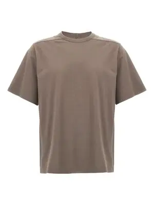 Rick Owens Cotton Crew Neck Short Sleeve T-shirt - Grigio