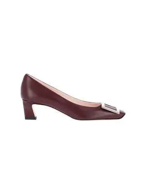 ROGER VIVIER Goat Leather Heeled Shoes With Buckle Detailing