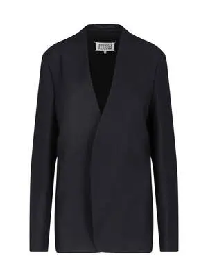 MAISON MARGIELA Virgin Wool Tailored Jacket - Black