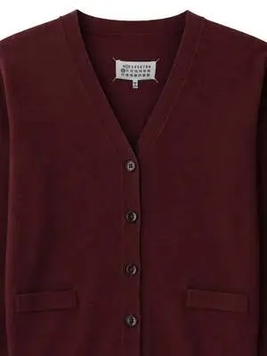 MAISON MARGIELA Virgin Wool Sweatshirt - Bordeaux