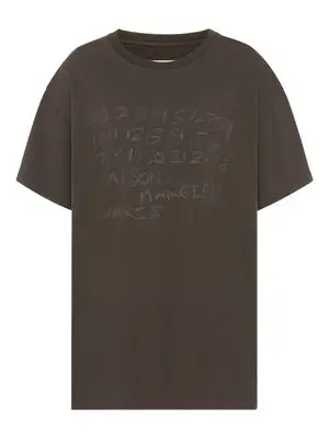MAISON MARGIELA Printed Numbers & Text Short-sleeve T-shirt