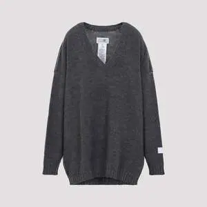 MAISON MARGIELA V-neck Wool Blend Sweater