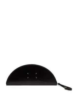 MAISON MARGIELA Mini Leather Wristlet Bag 16.5 Cm - Nero