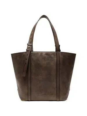 GOLDEN GOOSE GOLDEN GOOSE Double Adjustable Handbag With Tone-on-Tone Logo Marrone