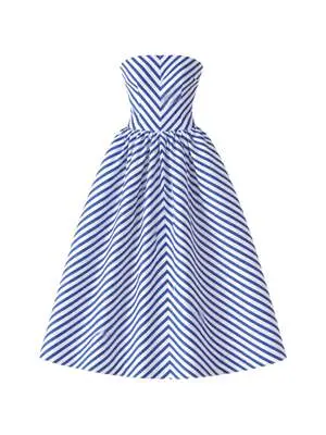 SELF-PORTRAIT Strapless Mini Dress With Concealed Back Zip And Internal Corset