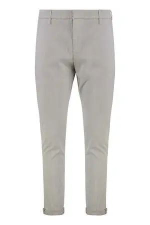 DONDUP Gaubert Cotton-blend Trousers With Roll-up Ankle Cuffs - Beige