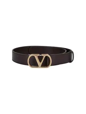 Valentino Garavani 100% Calf Leather Belt - Brown
