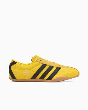 Adidas Lace-up Sneakers With Textile & Leather Upper - Giallo
