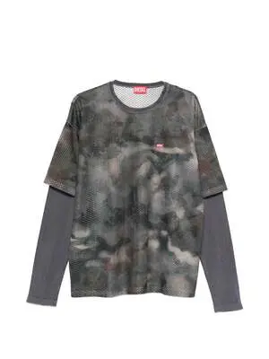 DIESEL® Long-sleeve Crewneck Sweatshirt - Grigio