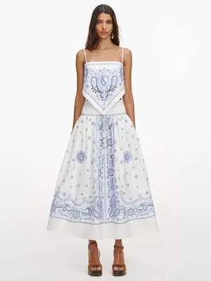 SELF-PORTRAIT Embroidered A-line Mini Skirt