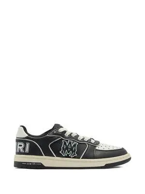 Amiri Mini Leather Logo Detail Vintage Effect Sneaker - Nero