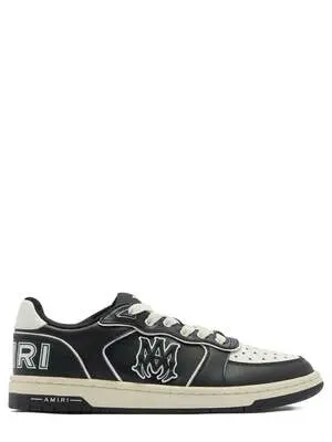 Amiri Vintage Effect Leather Sneakers - Nero