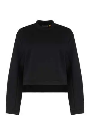 Moncler Techno Fabric Sweatshirt With Logo Patch