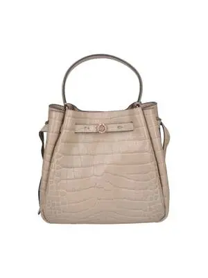 Tory Burch Croc Effect Leather Crossbody Bag