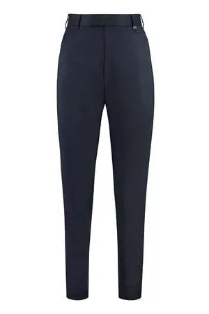VIVIENNE WESTWOOD Stretch Viscose Gabardine Trousers With Side Pockets - Blue